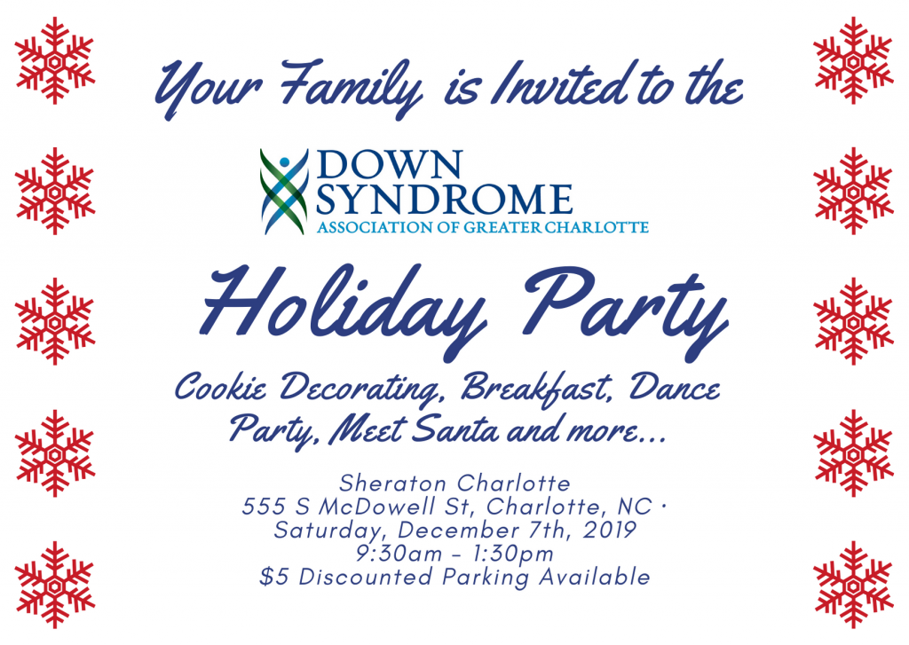 DSA Family Holiday Party - The Down Syndrome Association of Greater ...
